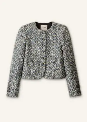 ME+EM Boxy Crop Tweed Jacket