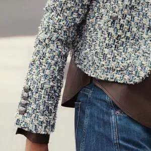 ME+EM Boxy Crop Tweed Jacket