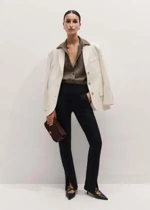 ME+EM Vented Hem Slim Trouser