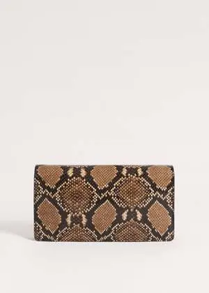 ME+EM Snake Embossed Small Clutch+crossbody Bag