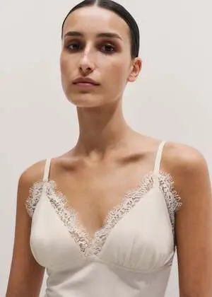 ME+EM Lace Trim Cami