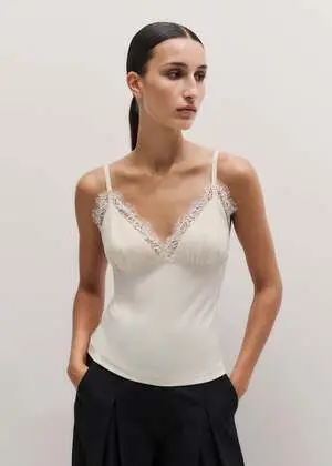 ME+EM Lace Trim Cami