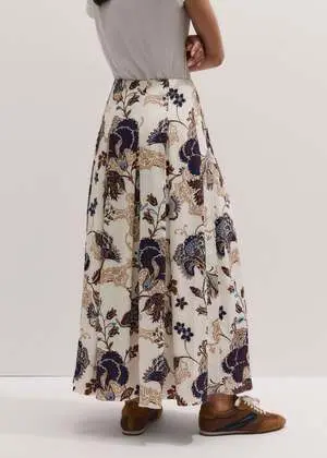 ME+EM Grand Paisley Print Maxi Skirt