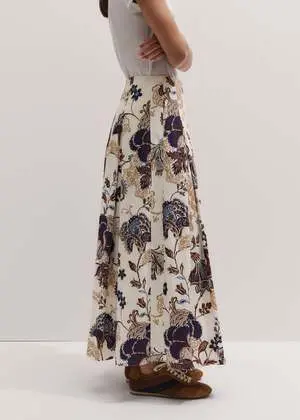 ME+EM Grand Paisley Print Maxi Skirt