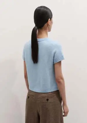 ME+EM Alpaca Button-through Knit Baby Tee
