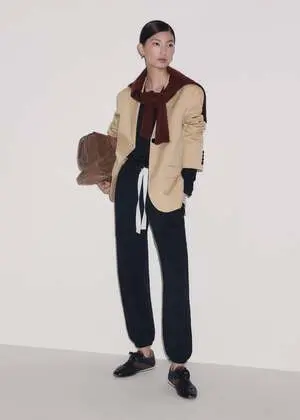 ME+EM Contrast Drawcord Cuffed Jogger