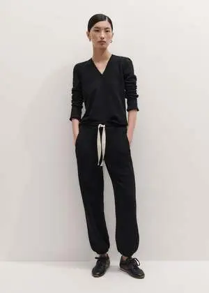 ME+EM Contrast Drawcord Cuffed Jogger
