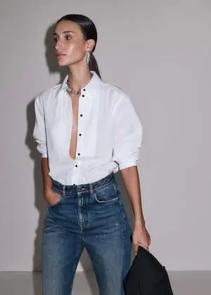ME+EM Tuxedo Shirt - White