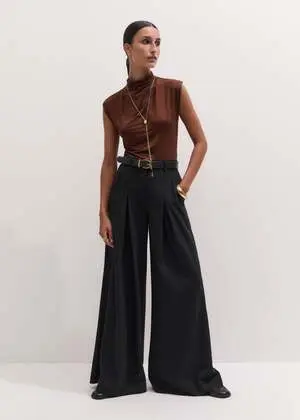 ME+EM Sleeveless Drape Top