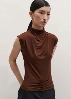 ME+EM Sleeveless Drape Top
