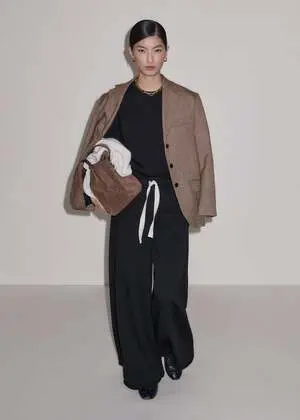 ME+EM Puff Sleeve Sweatshirt Tee