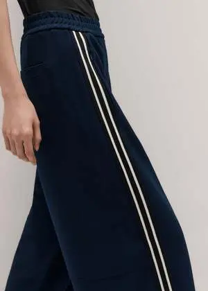 ME+EM Side Stripe Barrel Trousers