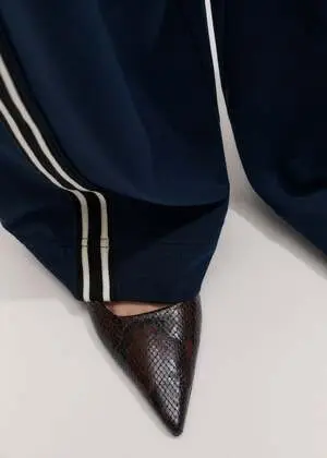ME+EM Side Stripe Barrel Trousers