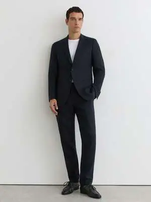 REISS Tailored Kin Classic Fit Single-breasted Linen Blazer