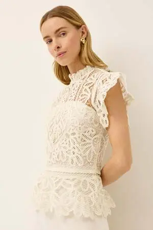 MARIE OLIVER Genessa Top - Egret