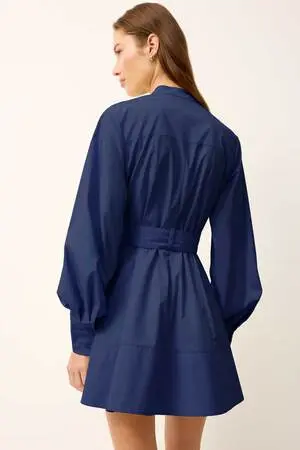 MARIE OLIVER Hughes Shirt Dress With Belt And Pockets