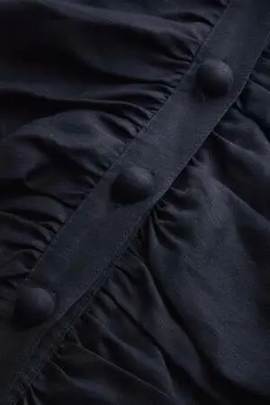 MARIE OLIVER Rowan Ruched Puff Sleeve Cropped Top
