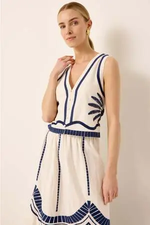 MARIE OLIVER Zahara Top - Tide