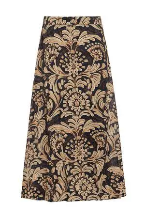 MARIE OLIVER Albia Printed Cotton Maxi Skirt