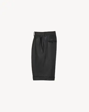 Saint Laurent Lambskin Bermuda Shorts