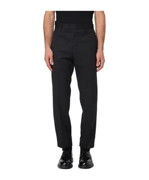 PT TORINO Casual Trousers With Belt Loops - Black