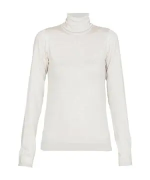 Brunello Cucinelli Turtleneck Jumper - White