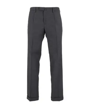 BRIGLIA 1949 Straight-leg Pleated Trousers - Black