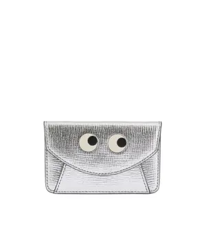 ANYA HINDMARCH Eyes Magsafe Envelope Card Case - Silver