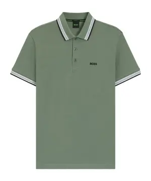 Hugo Boss Tipped-collar Polo Shirt - Green