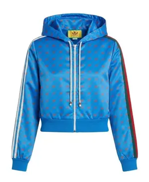 Gucci X Adidas Monogrammed Track Jacket - Blue