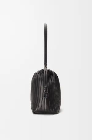 Loewe Medium Flamenco Pleats Purse In Nappa Lambskin - Black