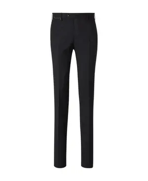 PT TORINO Belt-loop Casual Pants - Black