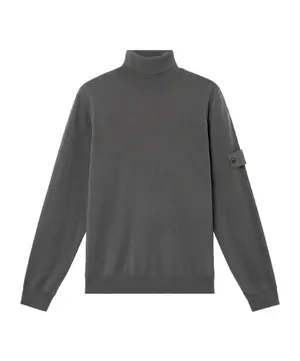 Stone Island Logo Patch Roll-neck Jumper