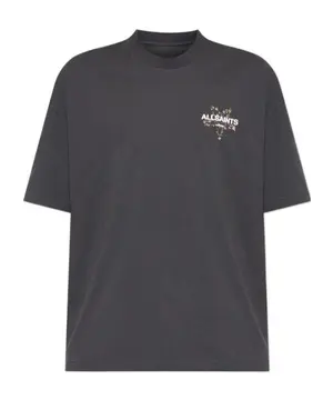 ALLSAINTS Pentacle Floral-logo T-shirt - Black