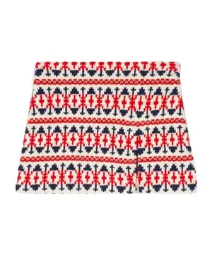 Celine Mini Skirt In Fair Isle Wool And Cashmere