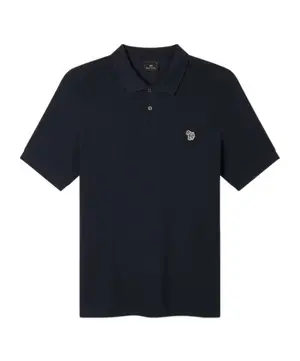 Paul Smith Zebra Patch Polo Shirt - Deep Navy Blue