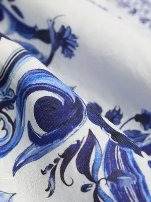 ALICEOLIVIA Floral-print Linen Shirt