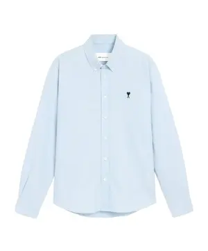 AMI Paris Logo Detailed Long Sleeved Shirt