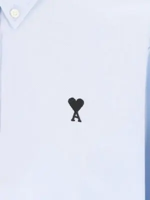 AMI Paris Logo Detailed Long Sleeved Shirt