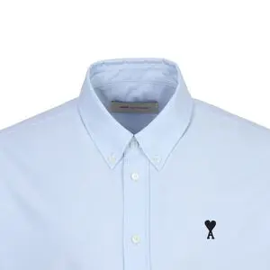 AMI Paris Logo Detailed Long Sleeved Shirt