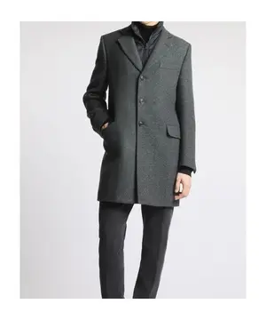 FAY Herringbone-pattern Double Coat