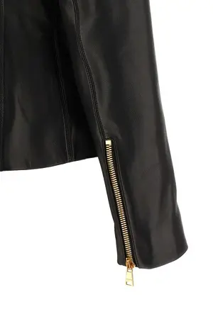 Balmain Zip-up Leather Jacket