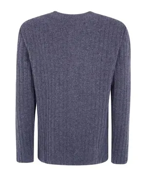 LARDINI Long Sleeve Buttoned Cardigan