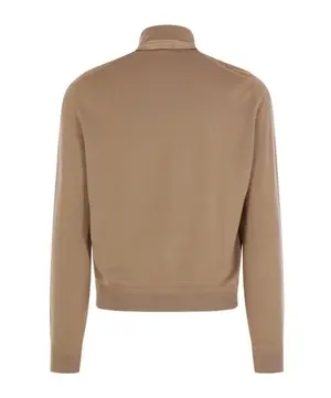 TOM FORD Stand-collar Zip-up Panelled Jacket