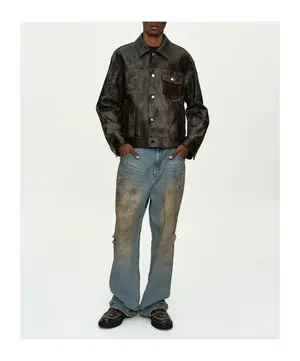 Andersson Bell Ripped Wide-leg Jeans