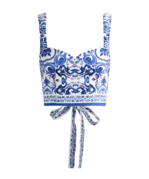 ALICEOLIVIA Miriam Sweetheart Cropped Top - Solstice