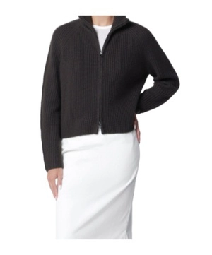LISA YANG Heavy-knit Zip-up Sweater
