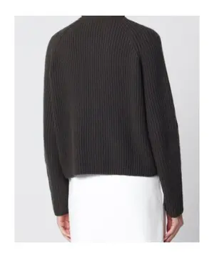 LISA YANG Heavy-knit Zip-up Sweater