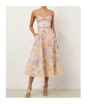 Zimmermann Valiant Tucked Midi Dress