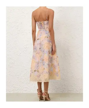 Zimmermann Valiant Tucked Midi Dress